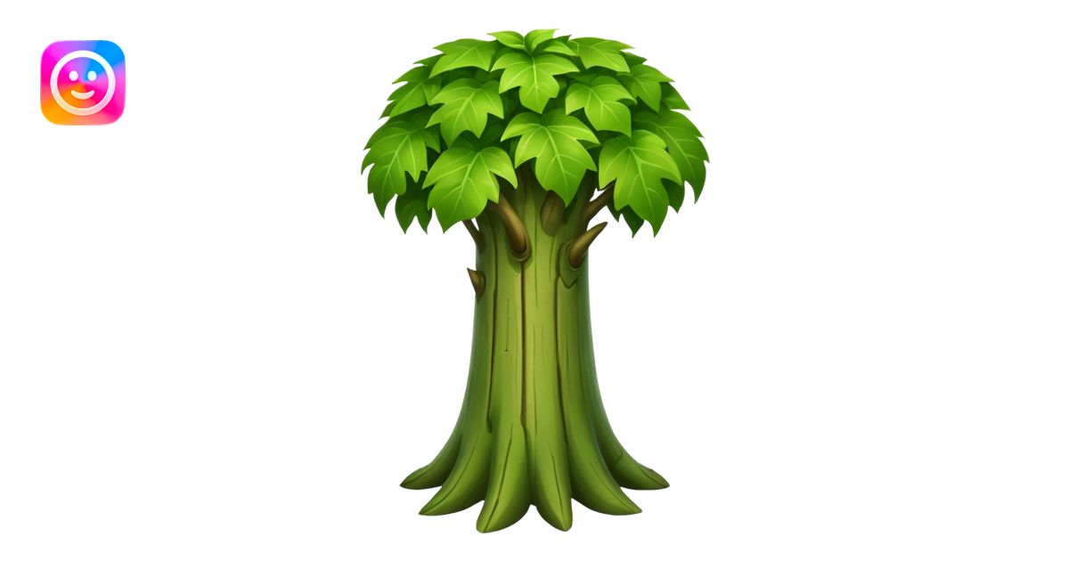Giant stem plant big like a trunk emoji | AI Emoji Generator
