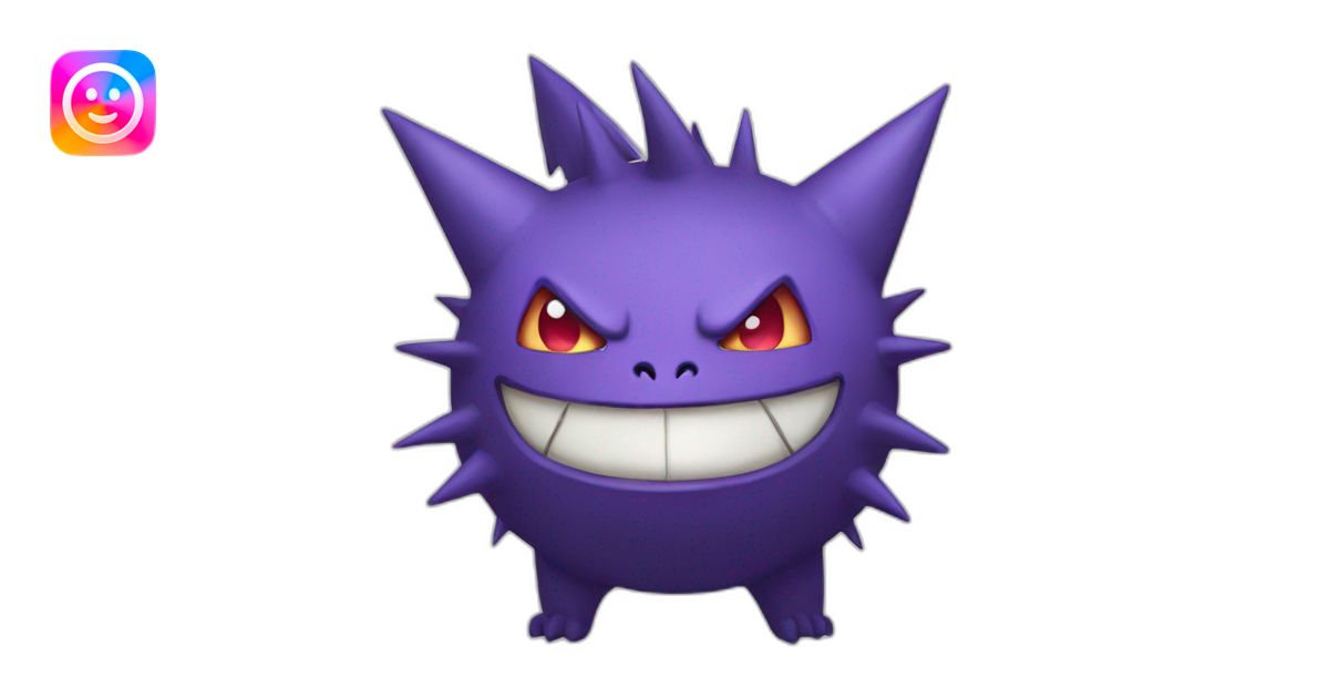 Gengar emoji | AI Emoji Generator