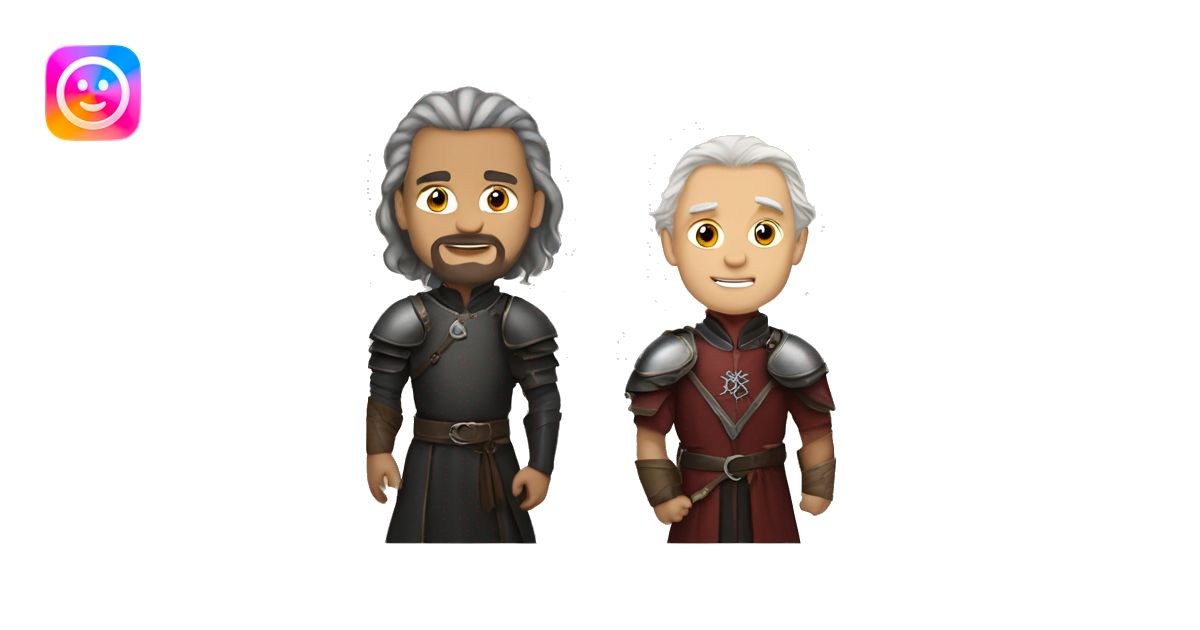 Rhegar Targaryen and Robert Barathion emoji | AI Emoji Generator