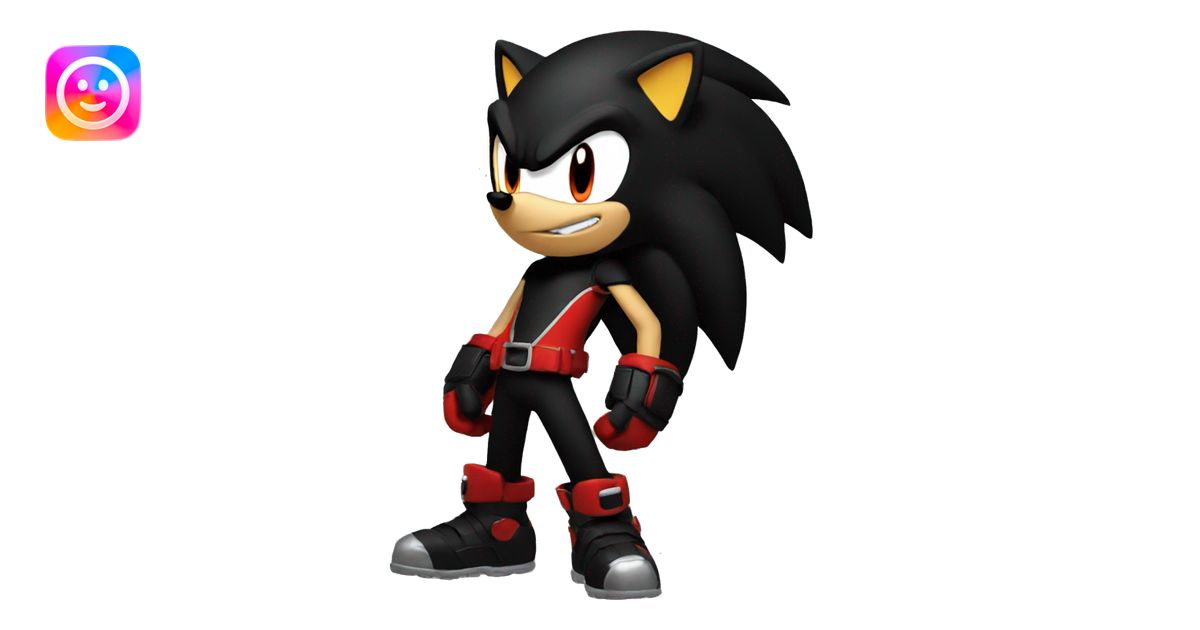 shadow the hedgehog emoji | AI Emoji Generator