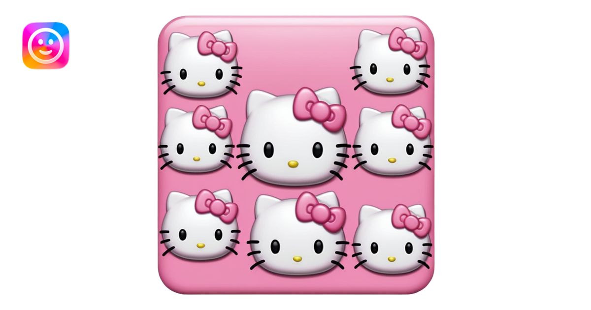 hello kitty stickers emoji | AI Emoji Generator