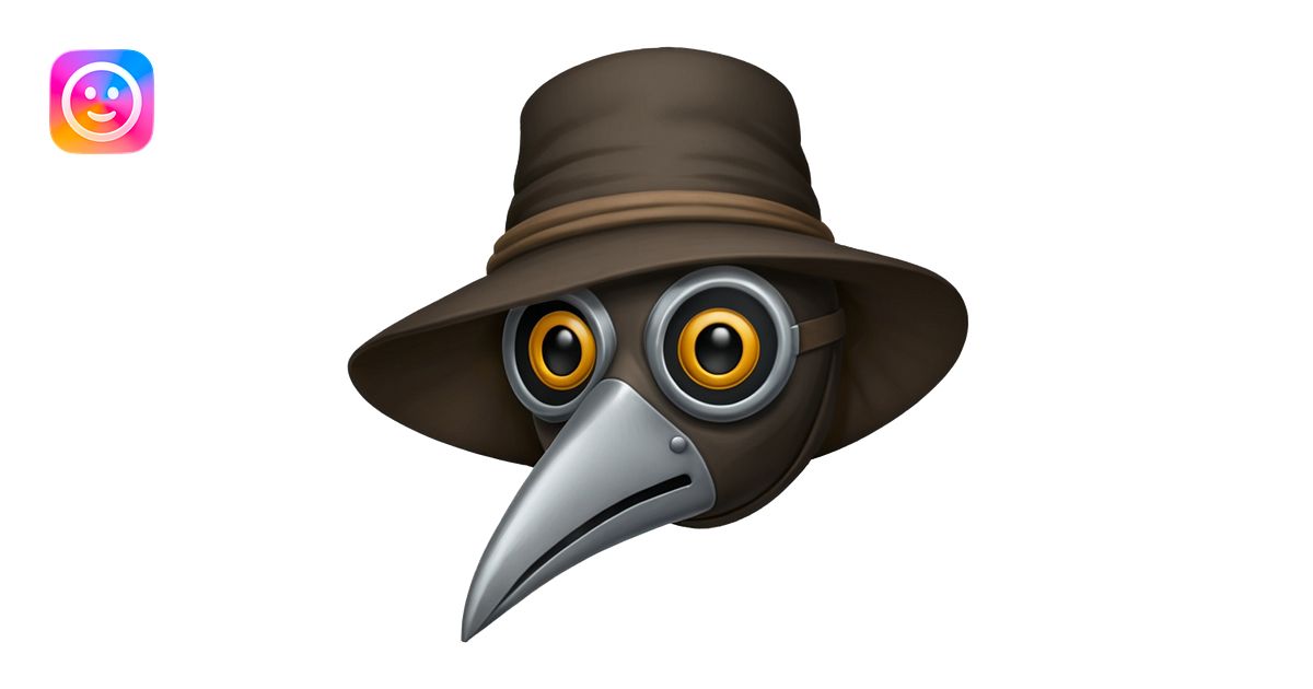 plague doctor mask no hat emoji | AI Emoji Generator