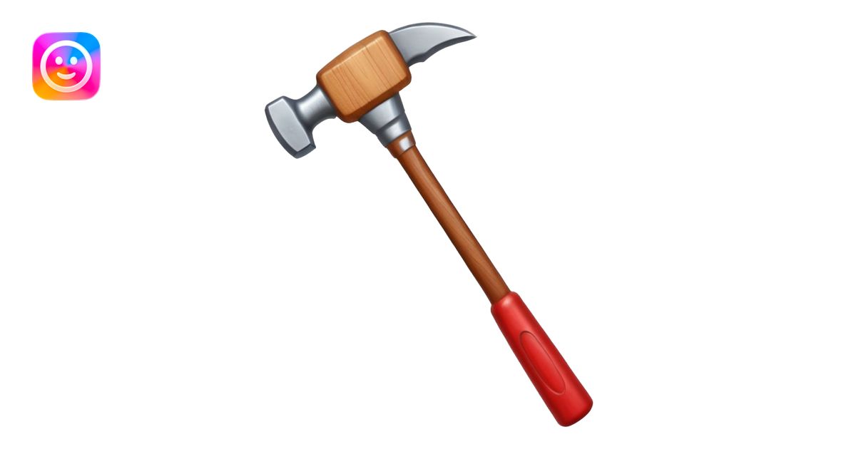 big red hammer emoji | AI Emoji Generator