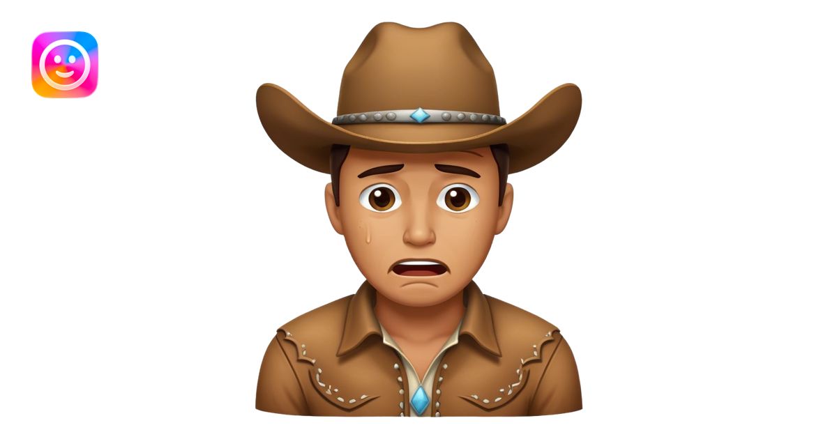 cowboy crying emoji | AI Emoji Generator