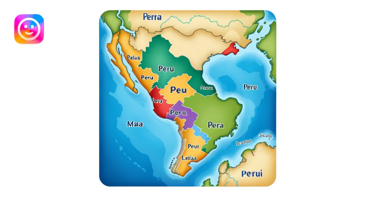 I want that you generate a correct Peru map emoji | AI Emoji Generator