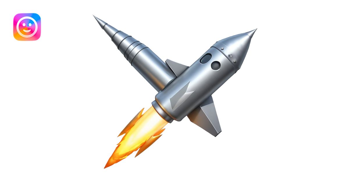 a nuclear-capable missile emoji | AI Emoji Generator