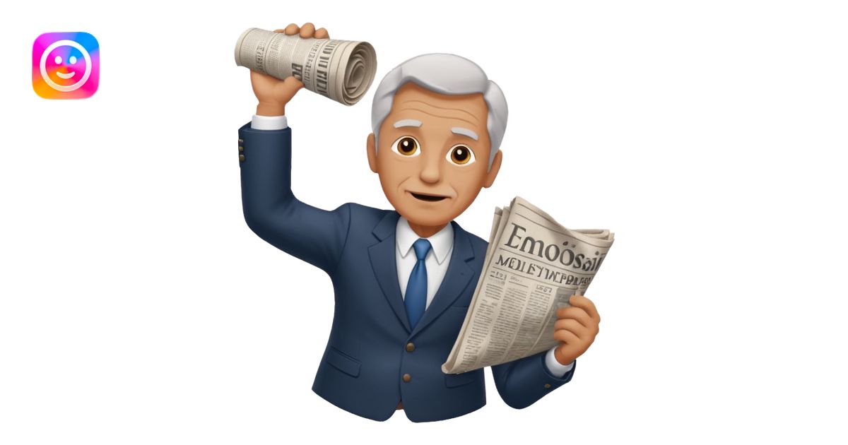 rear-facing old man in a suit throwing a rolled-up newspaper to his ...