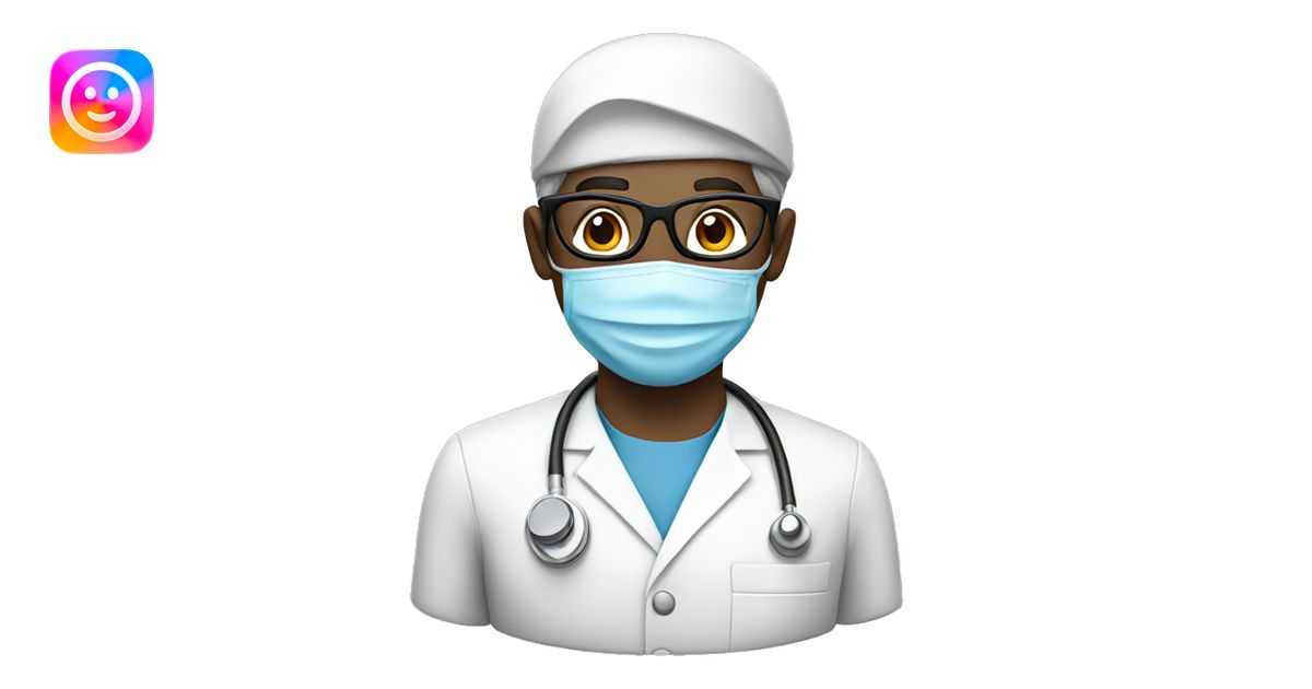 male nurse with glasses emoji | AI Emoji Generator