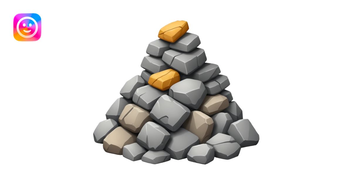 create a dnd style rubble.png using 48x48 pixels size emoji | AI Emoji ...