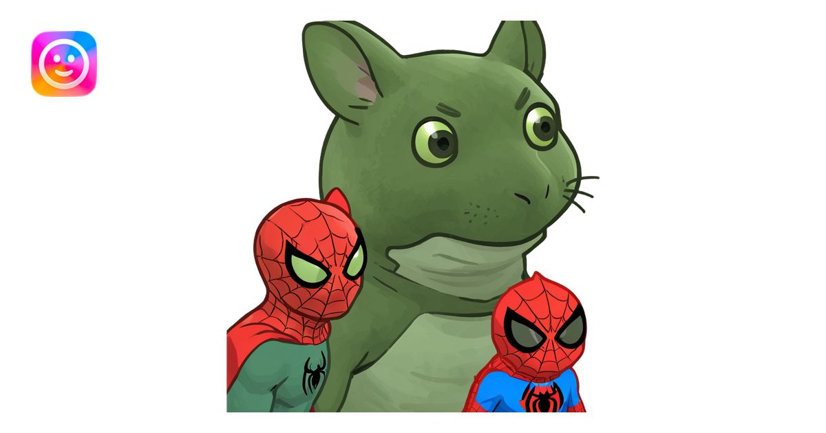 Chinchilla with Spider-Man meme | AI Emoji Generator