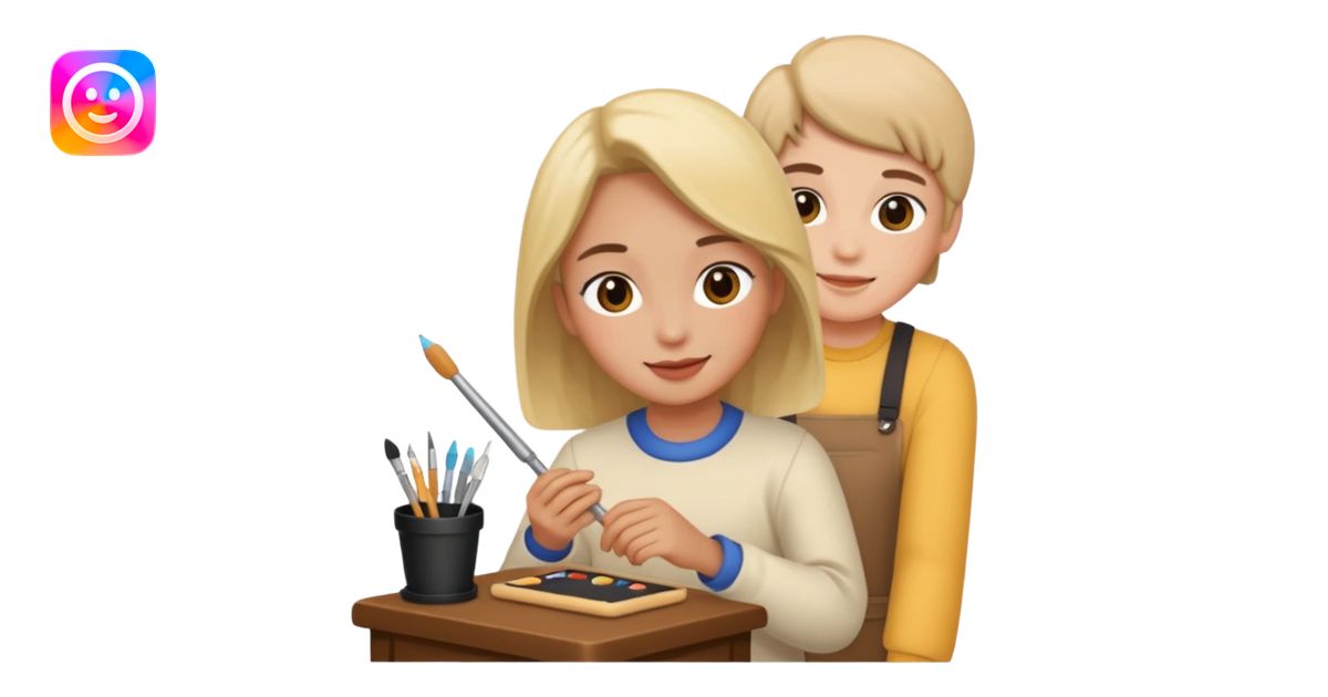 drawing aesthetic hobby emoji | AI Emoji Generator