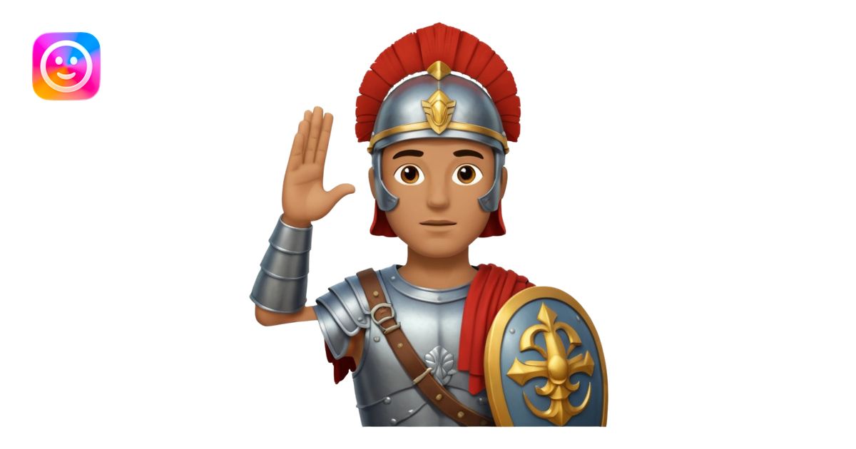 an ancient roman republic soldier doing the iconic ancient roman salute ...