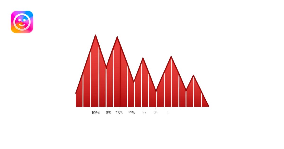 red chart decreasing down emoji | AI Emoji Generator