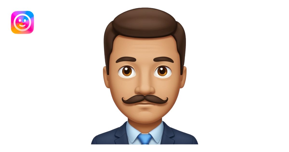 Adolf Hitler moustache carré emoji | AI Emoji Generator