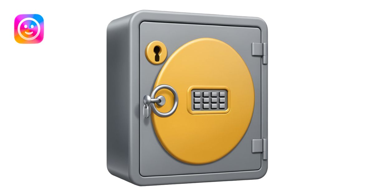 a small locker with a lock emoji | AI Emoji Generator