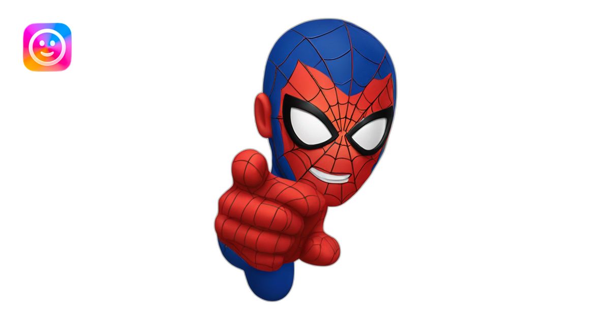 Spiderman thumb Up emoji | AI Emoji Generator