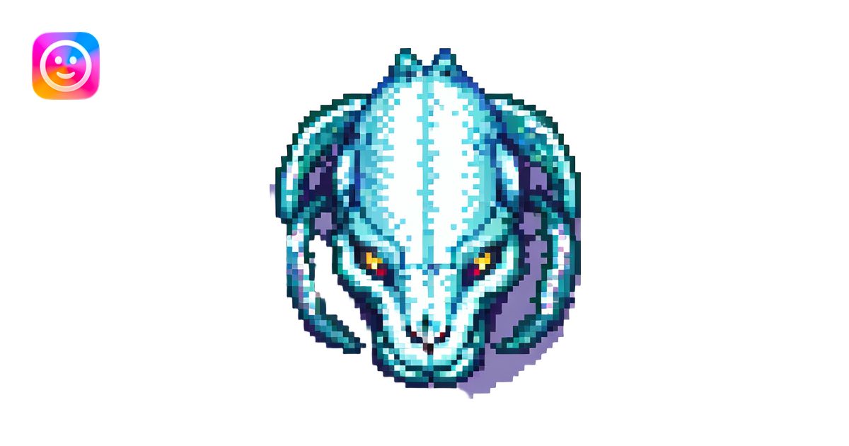 A viper emoji in Pixel Art style. illustration | AI Emoji Generator