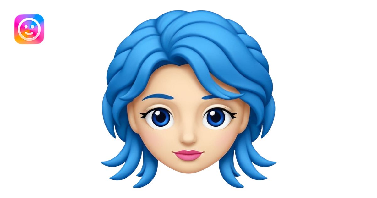 Crie uma rosa azul, com espinhos sem ser pessoas, emoji | AI Emoji ...