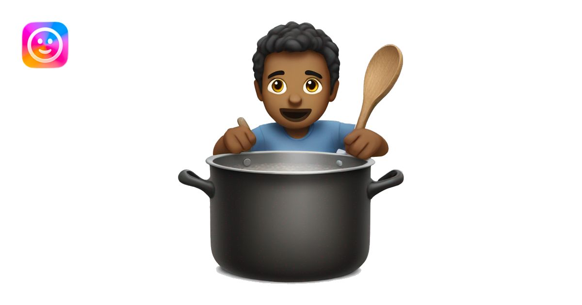 Stirring the pot emoji | AI Emoji Generator