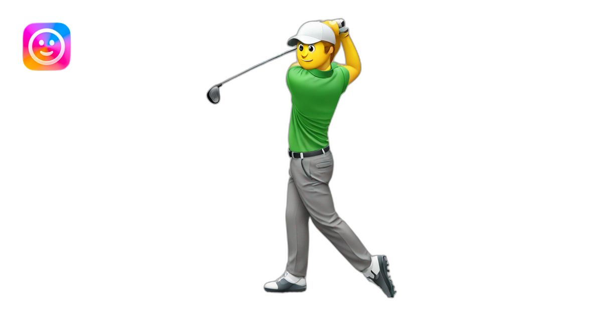Golf swing emoji | AI Emoji Generator