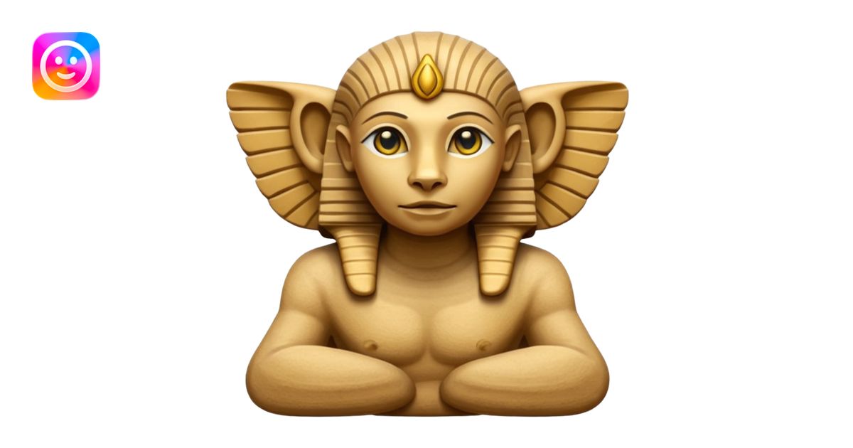 Emoji of sphinx emoji | AI Emoji Generator