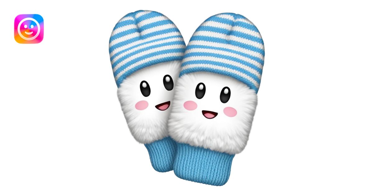 A white mittens emoji | AI Emoji Generator