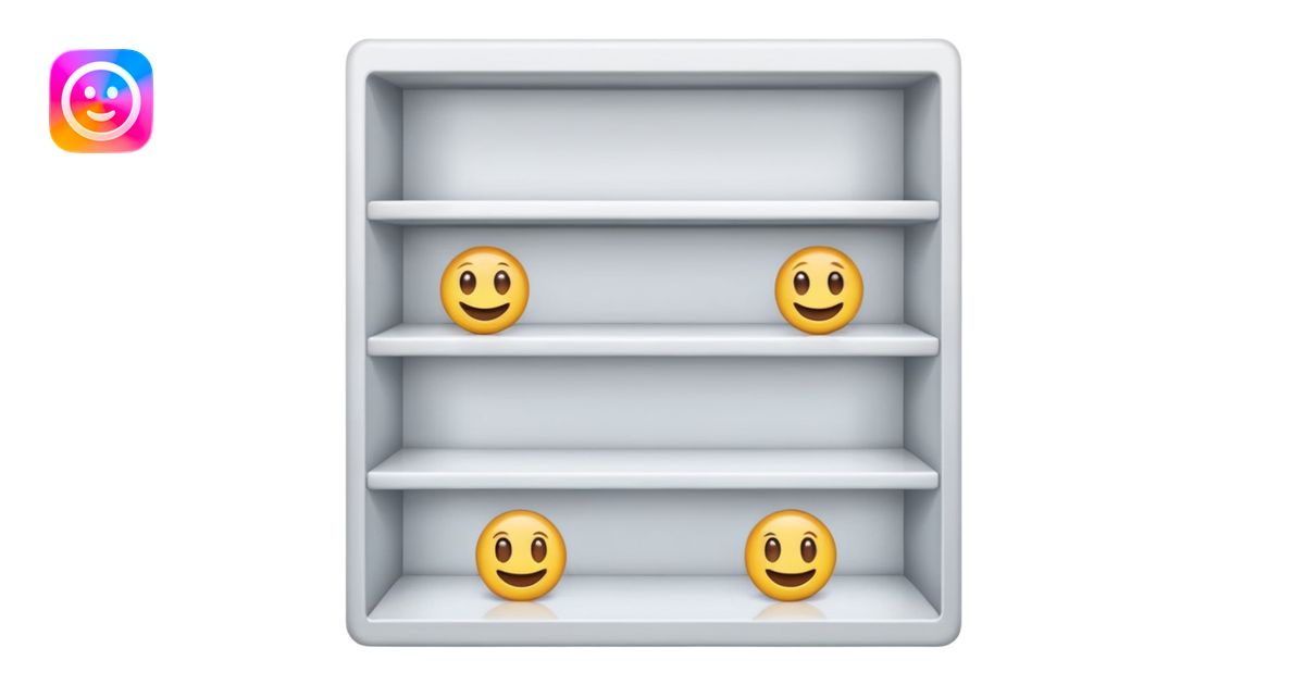 emoji of open magazine, inside the magazine there are illustrated empty ...