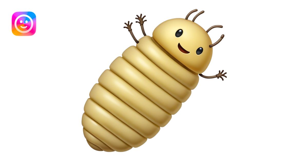 large maggot with short legs emoji | AI Emoji Generator