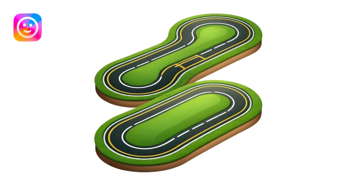 grasses Race track emoji | AI Emoji Generator