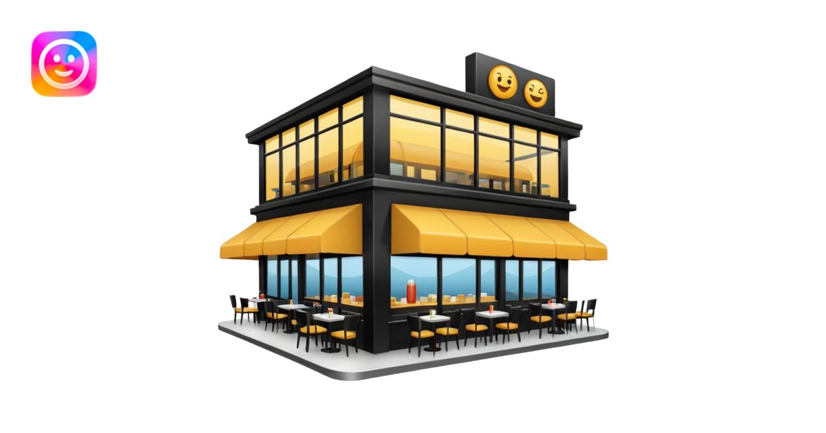 restaurant outside emoji | AI Emoji Generator