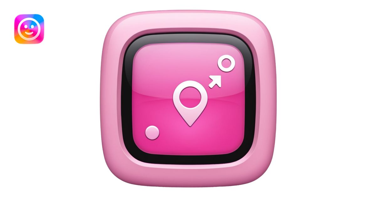 pink gps emoji | AI Emoji Generator