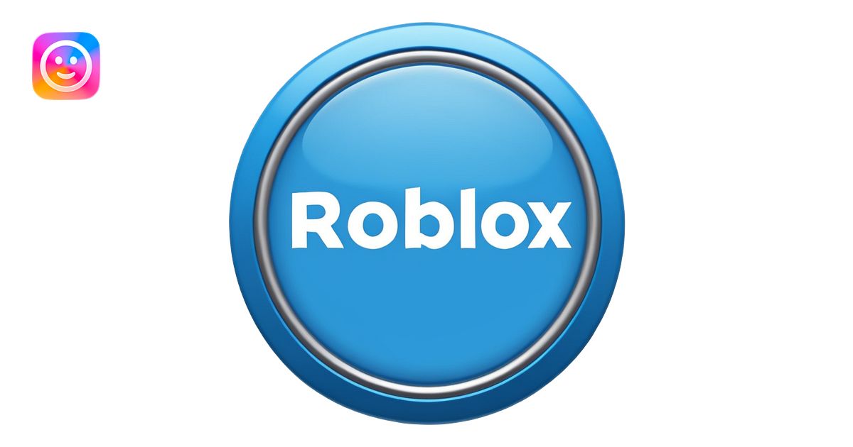 Blue roblox verified button emoji | AI Emoji Generator