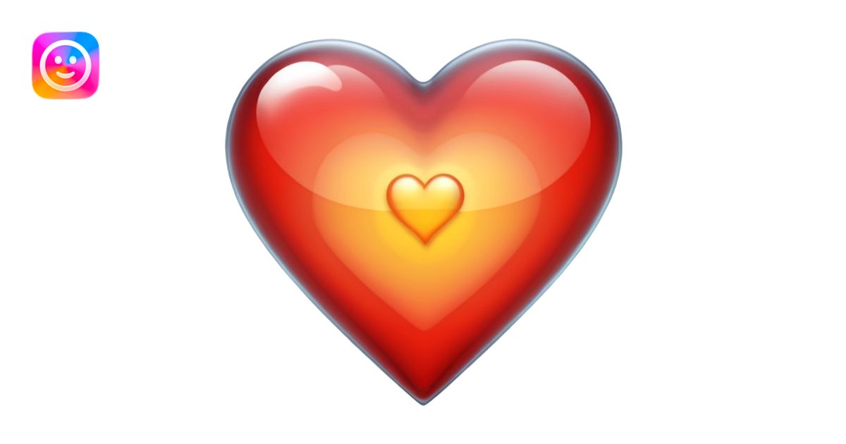 liquid glass heart emoji | AI Emoji Generator