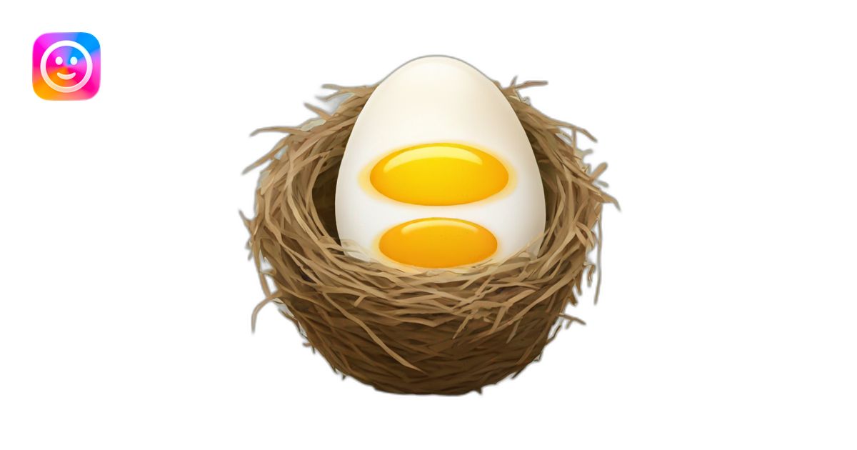 egg in a nest emoji | AI Emoji Generator