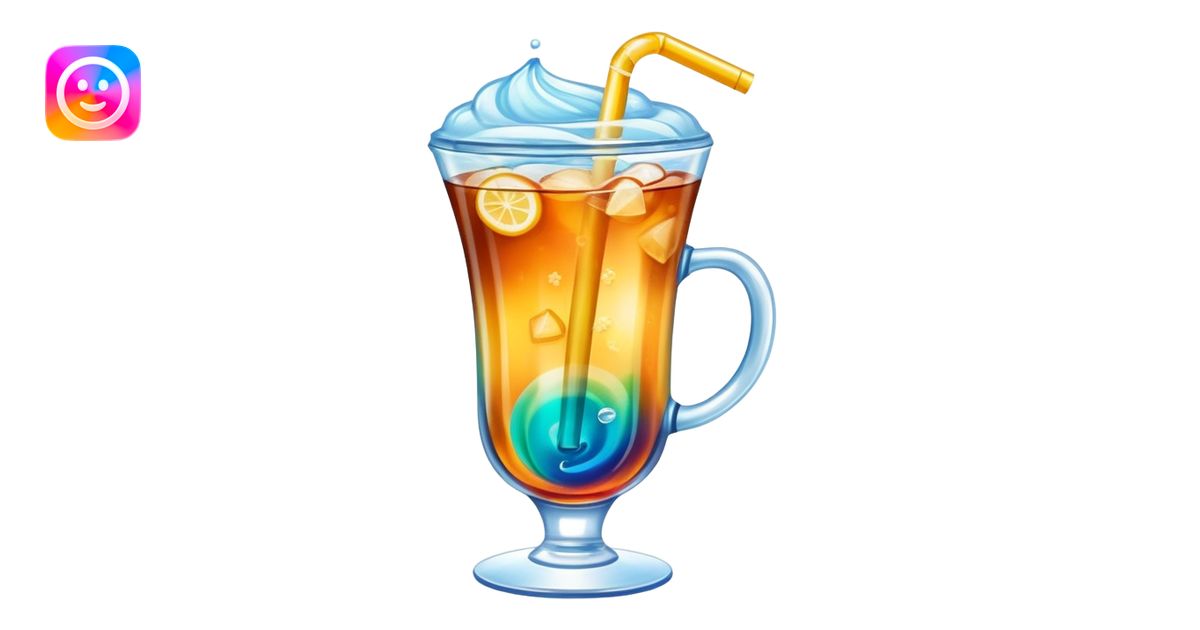 Galaxy iced tea emoji | AI Emoji Generator