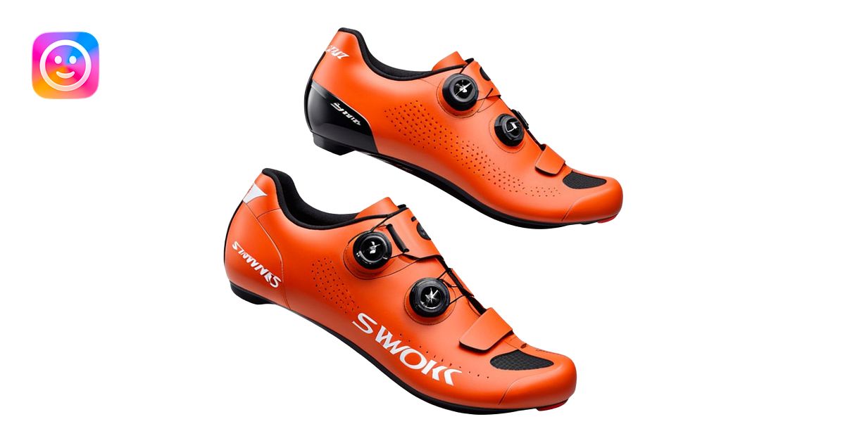 Road cycling shoes looks like s-works torch, with no logo emoji | AI Emoji Generator