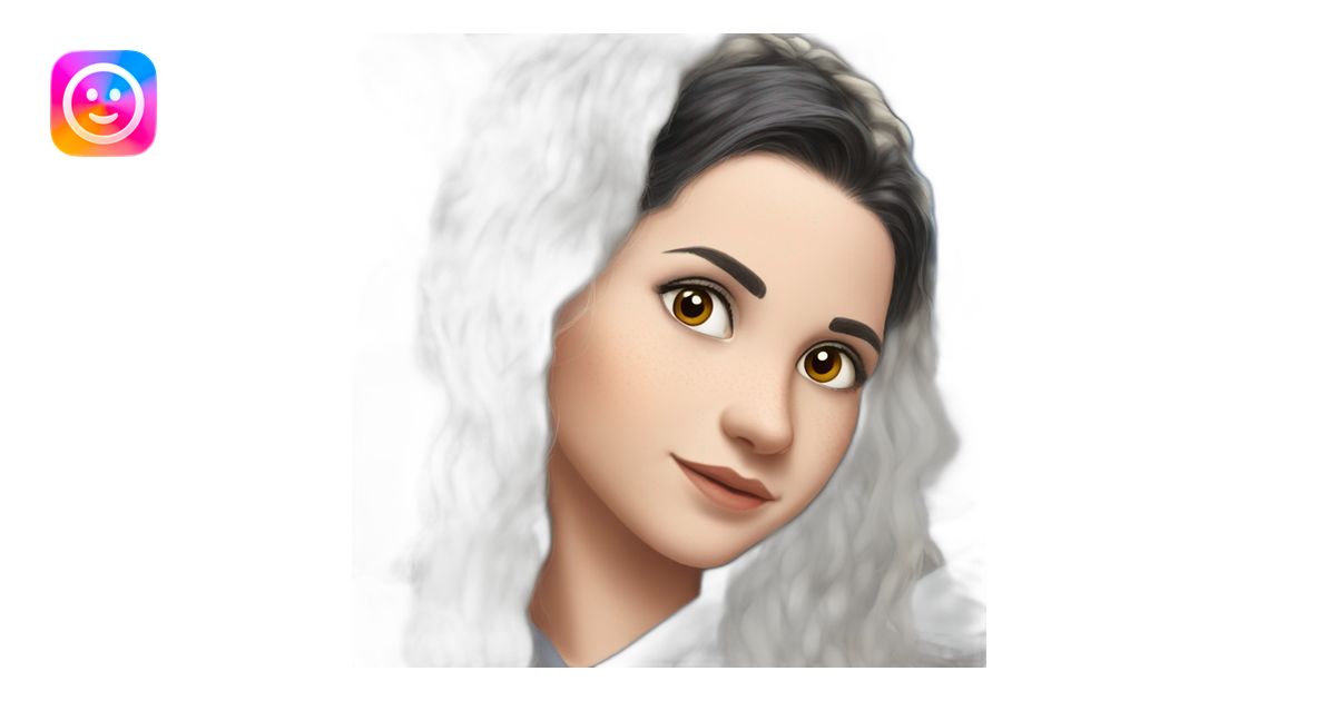 mysterious girl staring intently emoji | AI Emoji Generator
