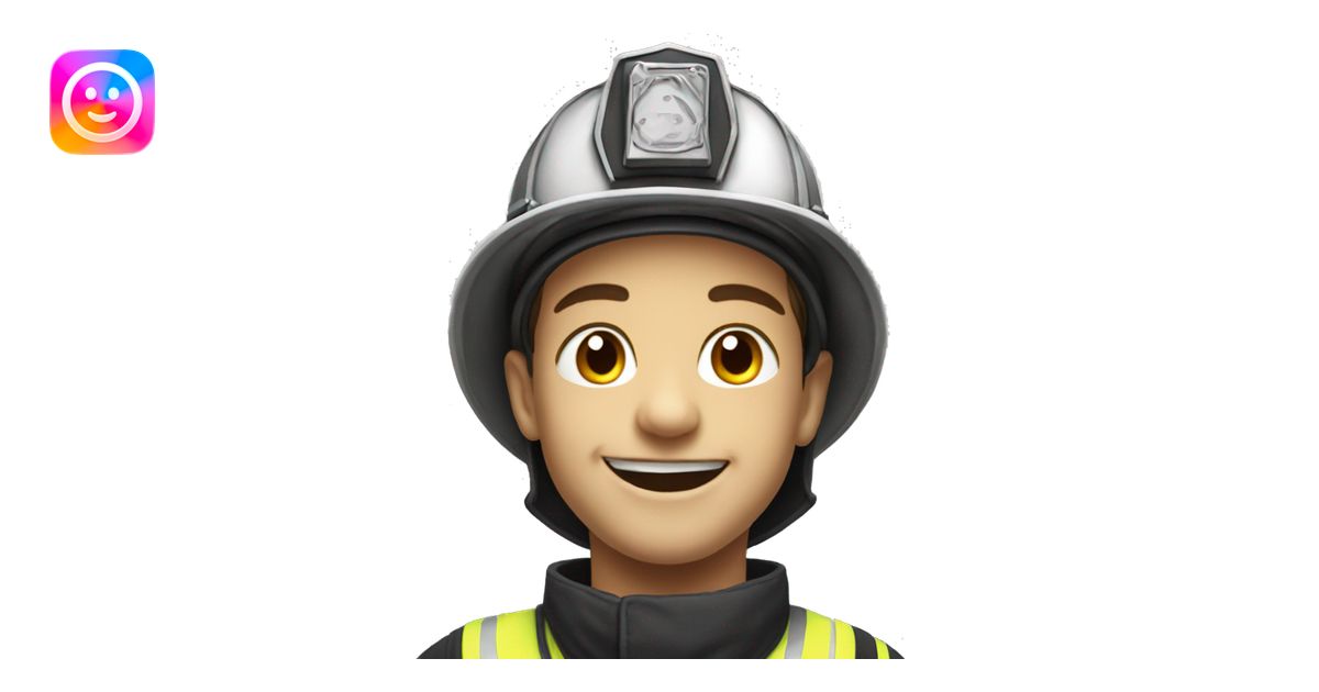 smiling boy meme portrait fireman emoji | AI Emoji Generator