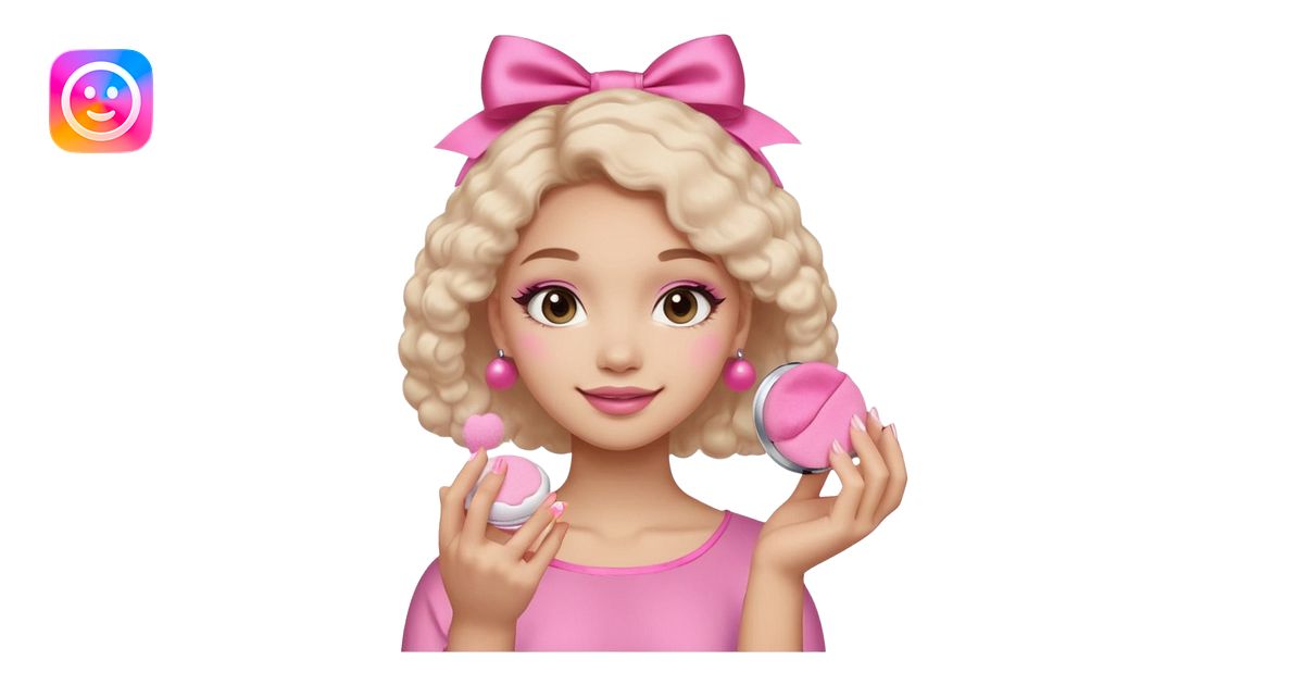 female face, light skin tone, small simple closed smile. One hand ...