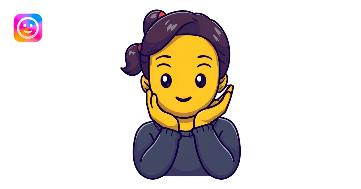 A girl with her hands crossed on her neck and her face is like this ...