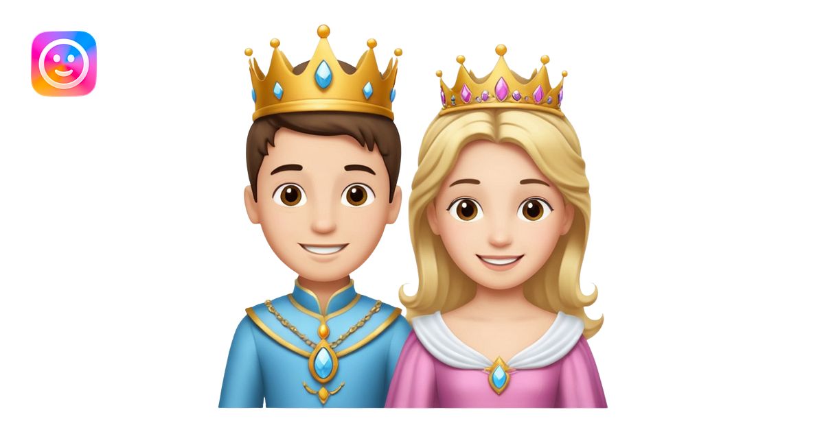 The boy is getting a princess makeover in before and after look emoji ...
