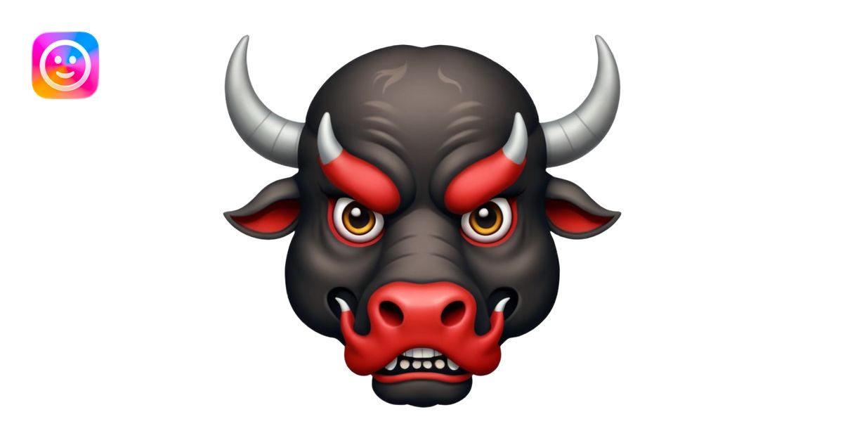 ''tattooed''-scary-looking-bulls with-heavy-face-tattoes emoji | AI ...