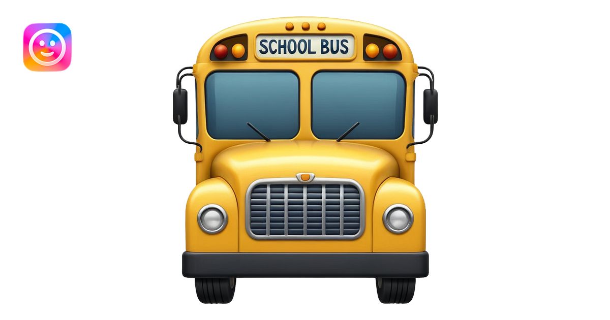 yellow school bus emoji | AI Emoji Generator