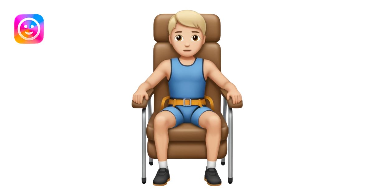 strapped to a chair emoji | AI Emoji Generator