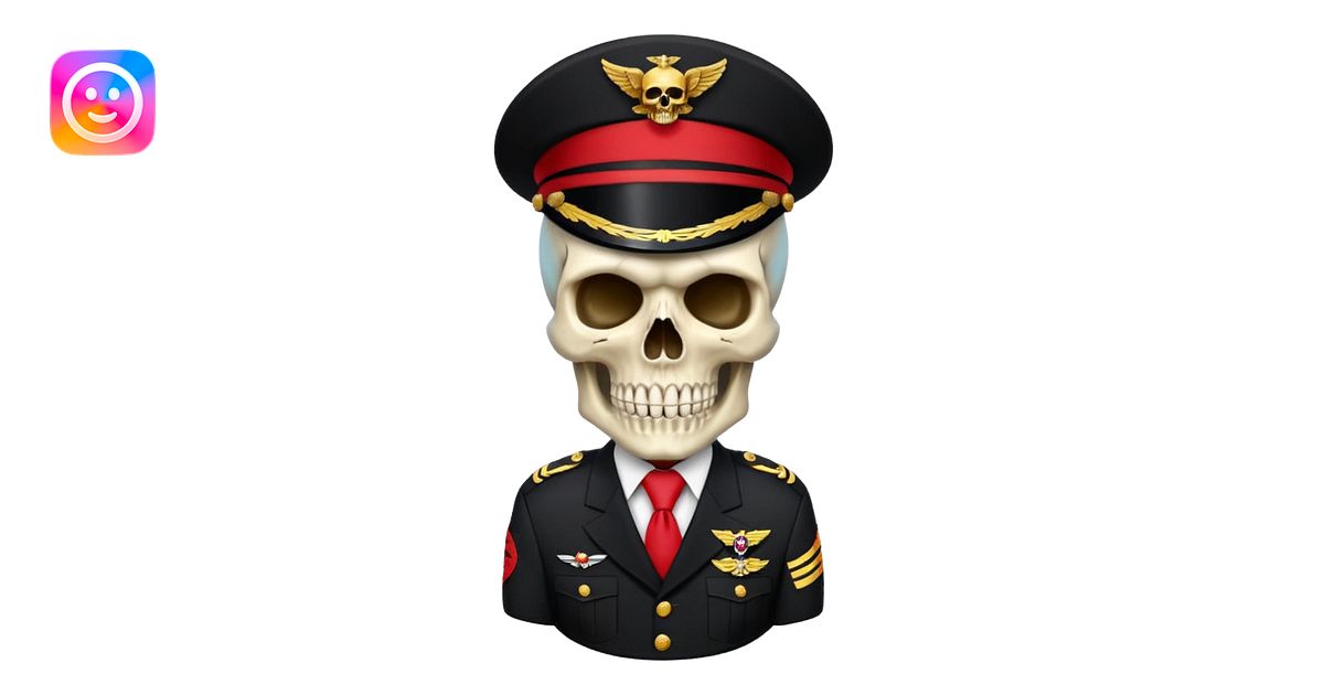 petty officer rank in black and red with a helldiver skull emoji | AI ...