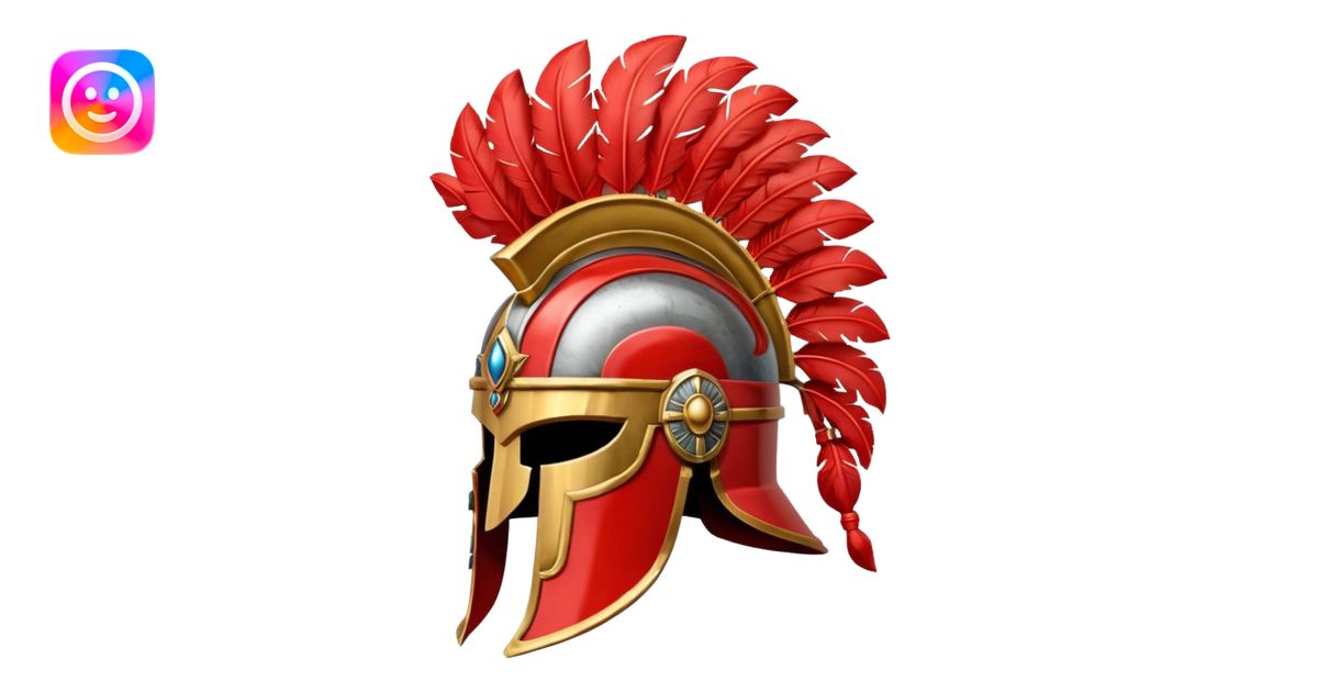 Heroic Helmet of Centurion emoji | AI Emoji Generator