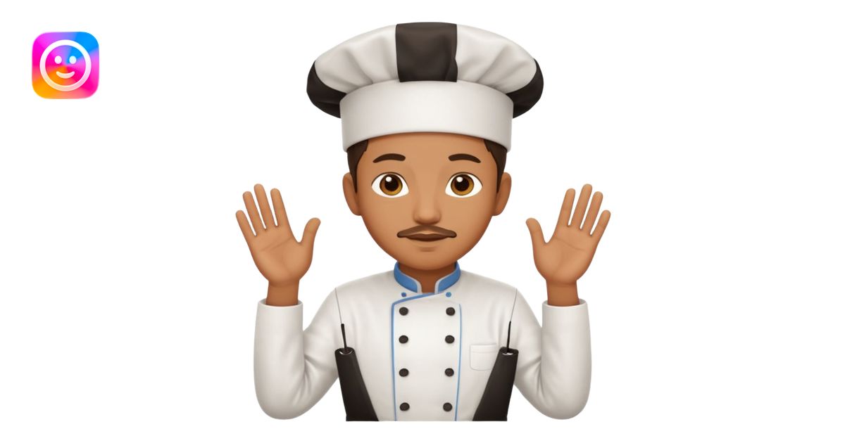 chef wearing apron emoji | AI Emoji Generator