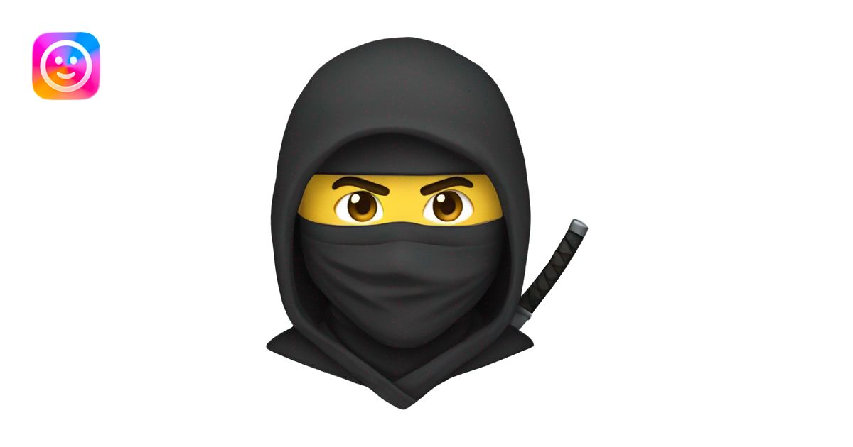 Ninja grosero emoji | AI Emoji Generator