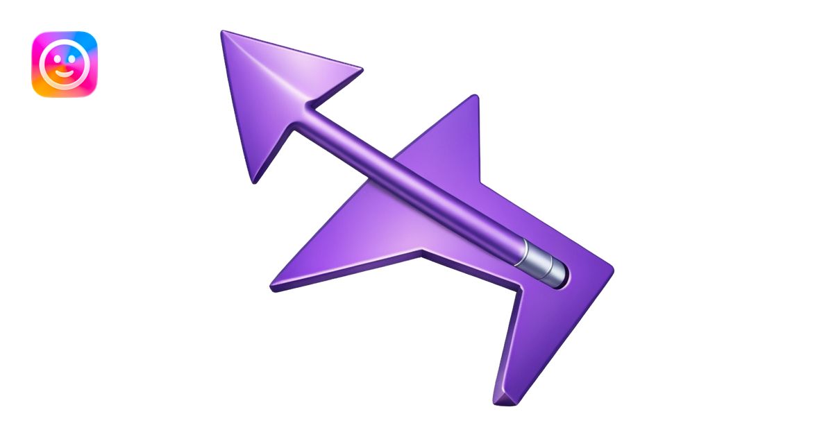 seta para direita roxa emoji | AI Emoji Generator