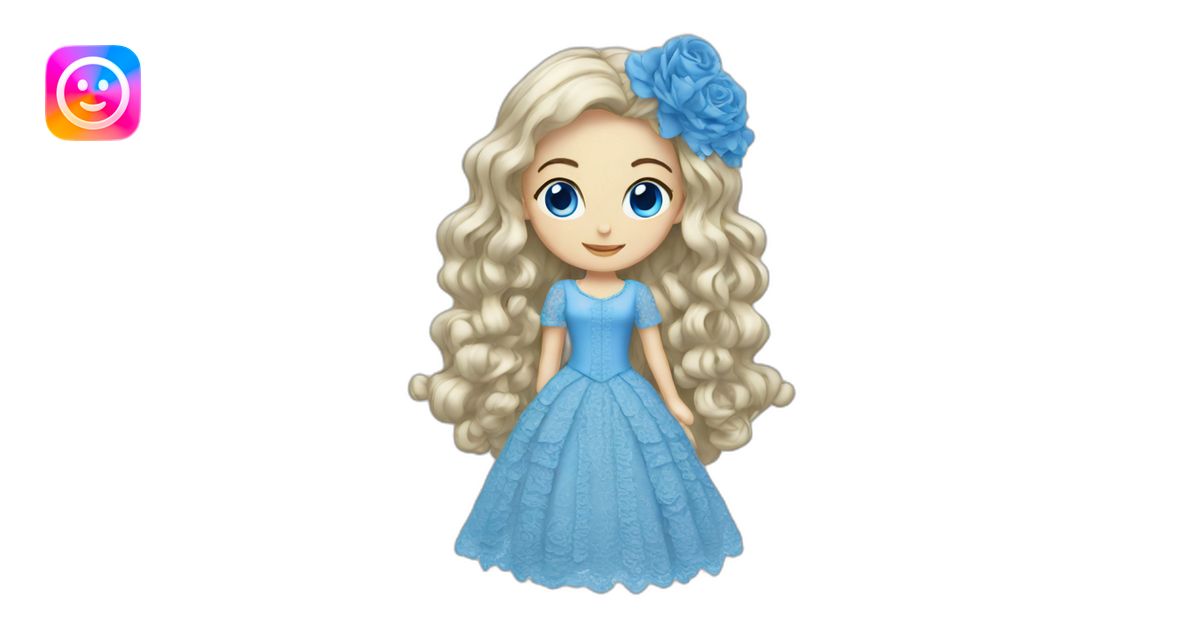 blue lace emoji | AI Emoji Generator